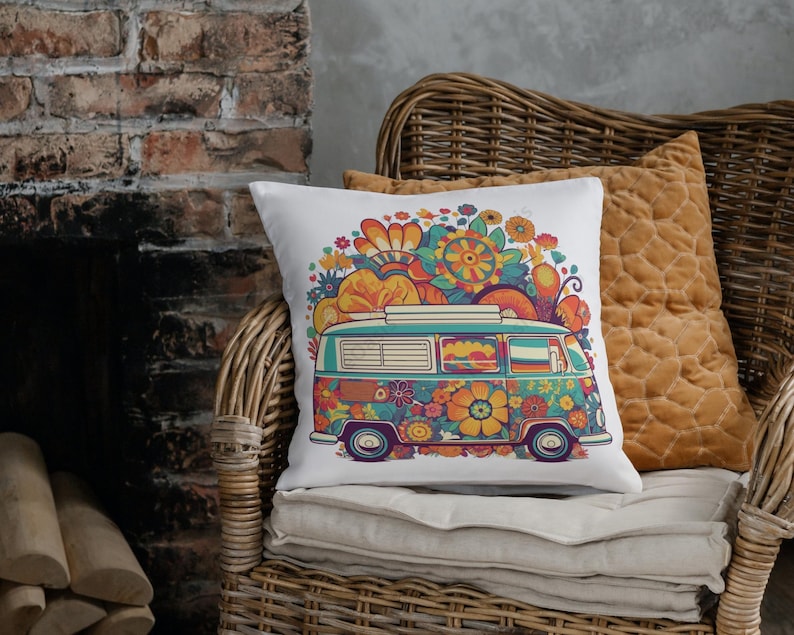 Hippie Van Png Hippie Groovy Van Clipart Hippie Retro Van Clipart ...