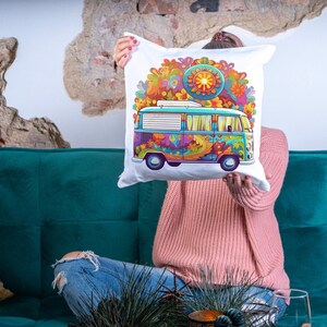 Hippie Van Png Hippie Groovy Van Clipart Hippie Retro Van Clipart ...