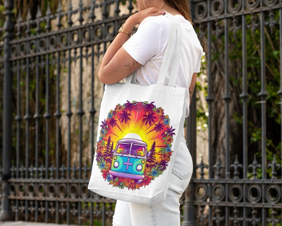 Sunset Retro Van Clip Art Hippie Van Png Hippie Groovy Van - Etsy