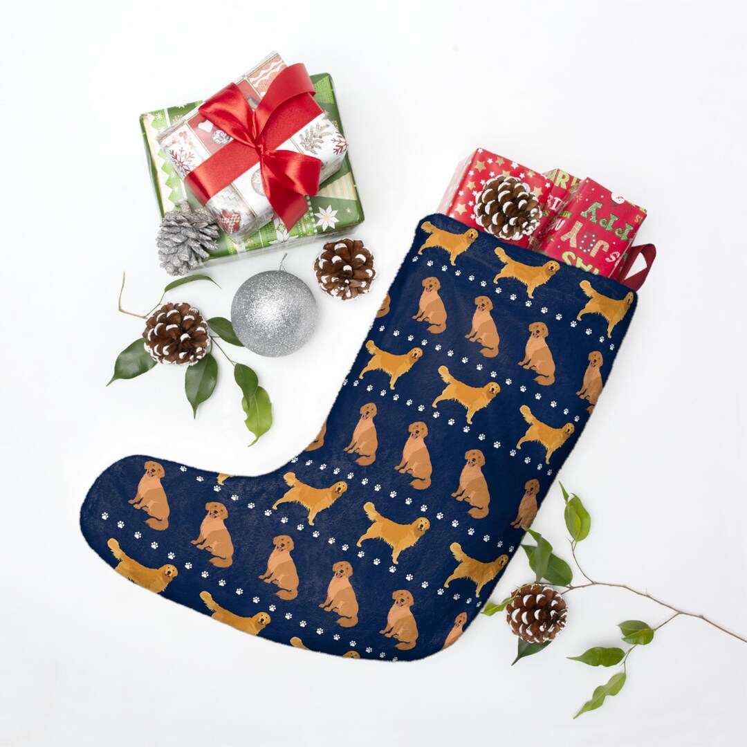 Golden Retriever Christmas Stocking - Stocking for Dog Lovers ...