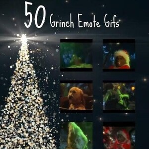 Grinch Emotes Funny Christmas Gifs for All Social Media Channels - Etsy