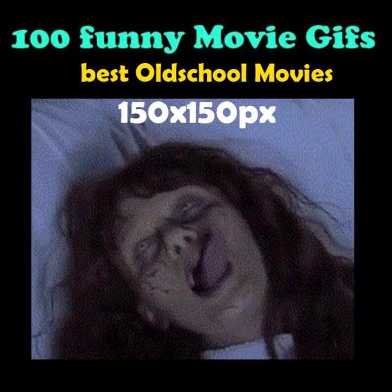 100 Funny Oldschool Movies Gif Emotes Pack for Social Media 150x150px ...