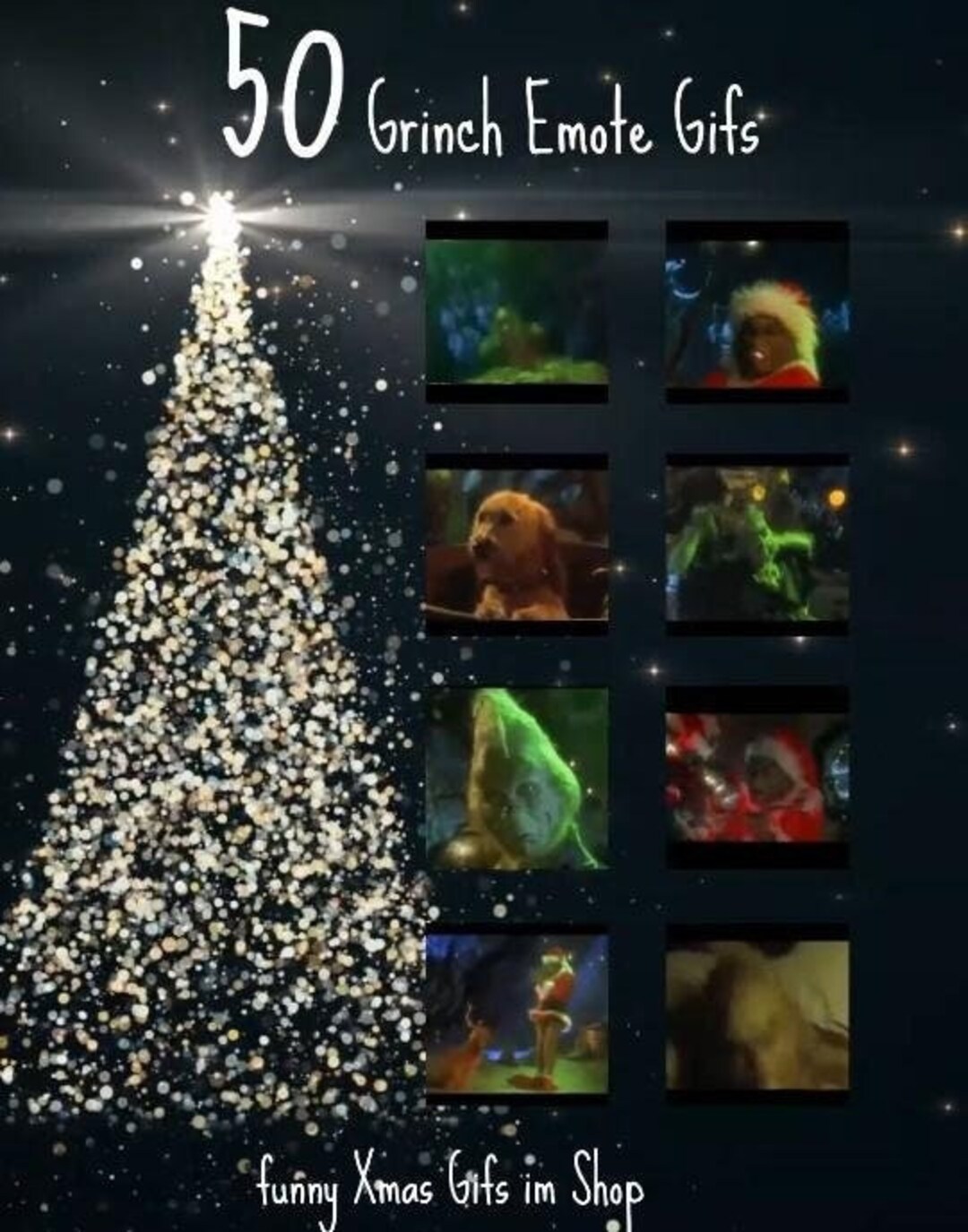 Grinch Emotes * Funny Christmas Gifs * for All Social Media Channels - Etsy