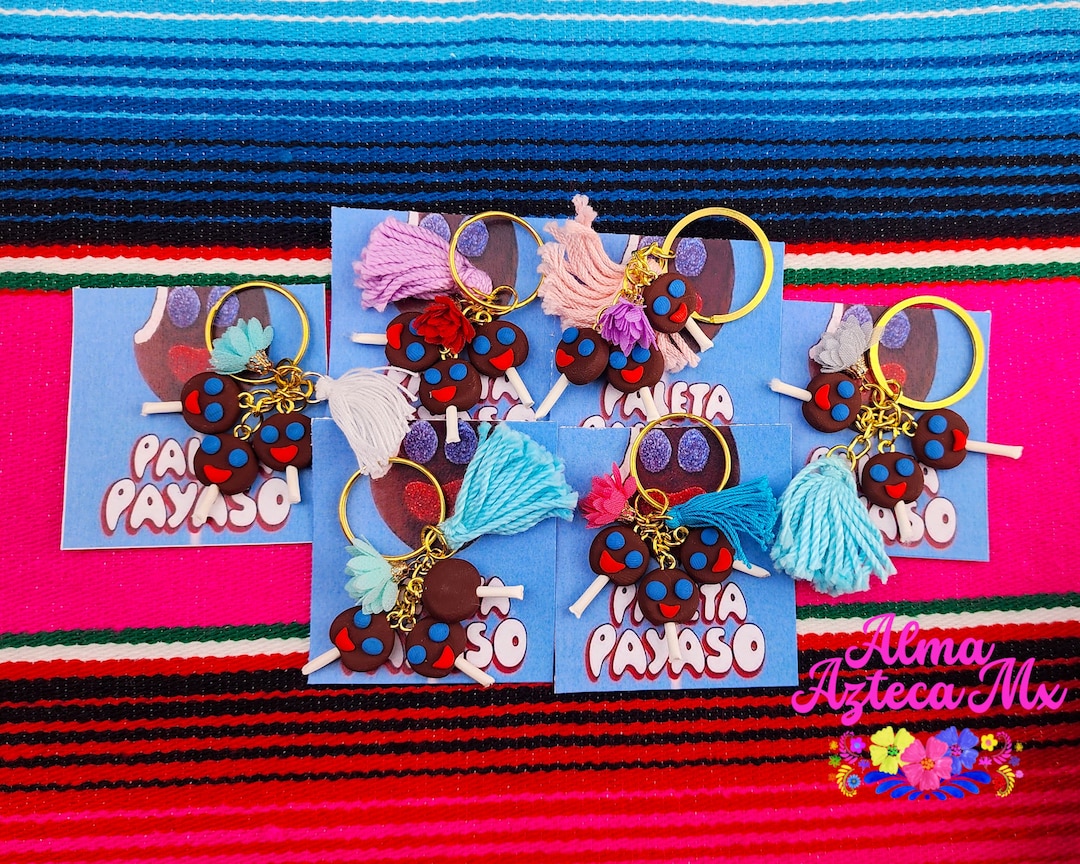Mexican Paleta Keychain: Handmade Cold Porcelain Clay Charm - Etsy