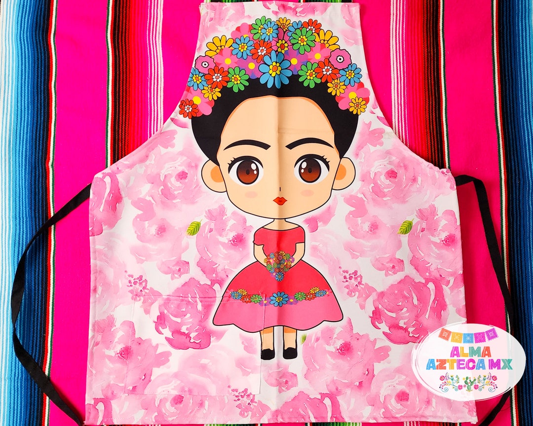 Frida Apron Double Layer / Doble Forro Mexican / Mandil Delantal ...