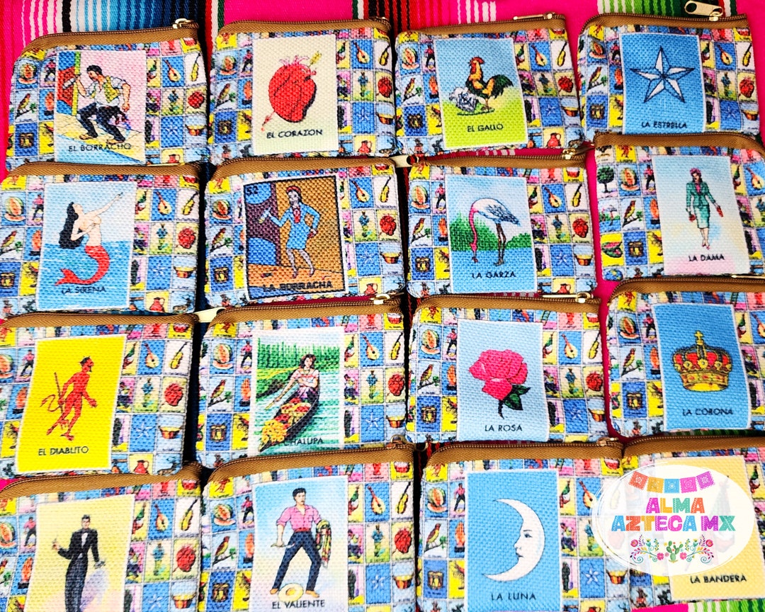 Mexican Loteria Coin Bag Wallet / Mexican Artesanias / Monedero ...