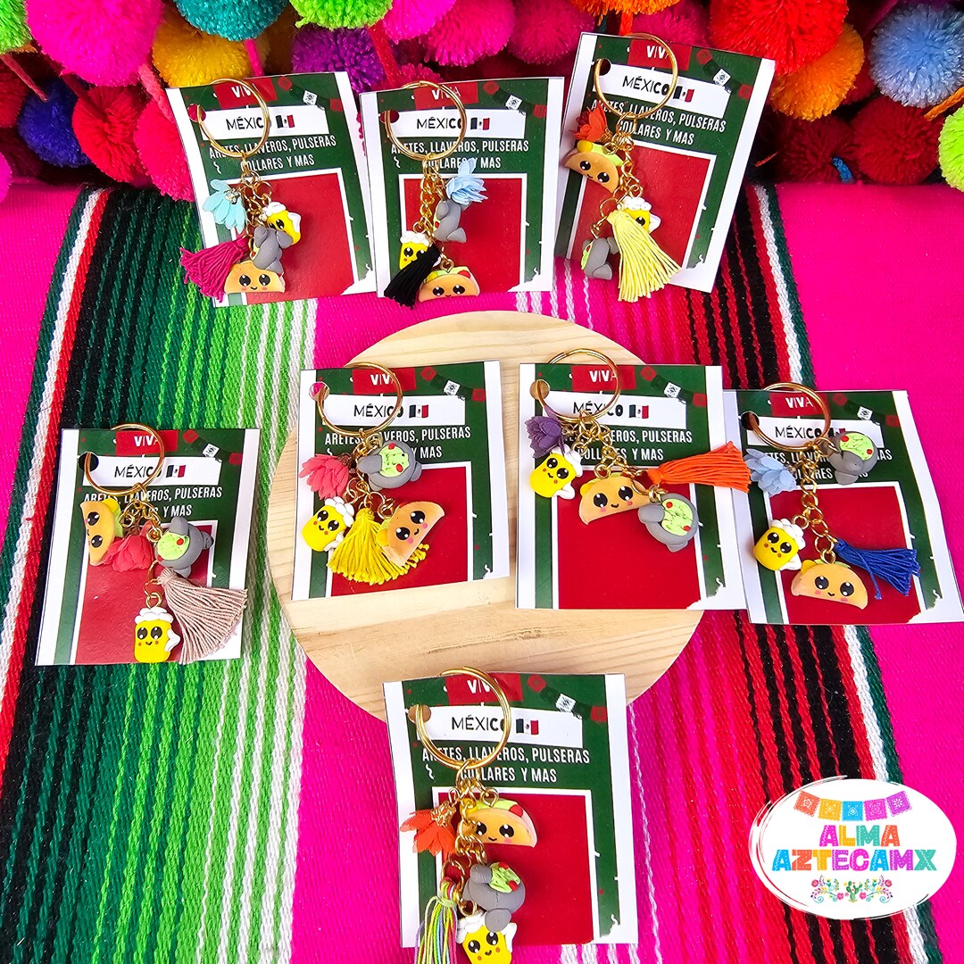 Mexican Keychain Taco Molcajete / Handmade Mexican Keychains / Llavero ...