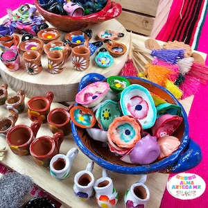 Mini Mexican Ofrenda Clay Cazuelitas Supplies / Trastecitos De Barro ...