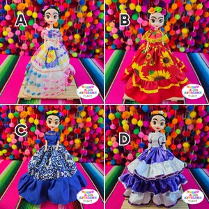 Loteria Mexican Doll Classic Regional Mexican Dress / Muñeca Mexicana ...