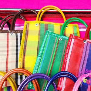 Mercado Bag Mexican Shopping Market Bag Fiesta Goodie Bags Mesh Purse ...