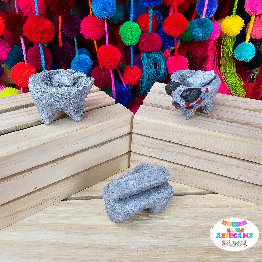 Mini Metates Molcajetes Mexican Kitchen Decor Handmade in Mexico ...