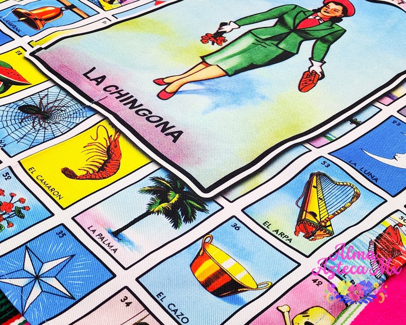 Double Layer Mexican Loteria La Chingona Apron With Pocket - Etsy