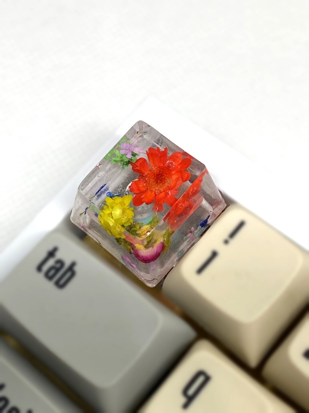 Hand-crafted Floral Artisan Keycap (OEM, Mx Switch) - Etsy