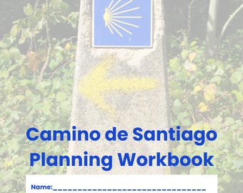 Camino De Santiago Itinerary, Mobile Travel Planner Template, Editable ...