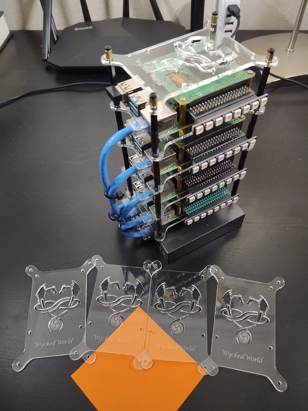 4 Pack Orange Pi 5 Clear Acrylic Case Layers - Etsy