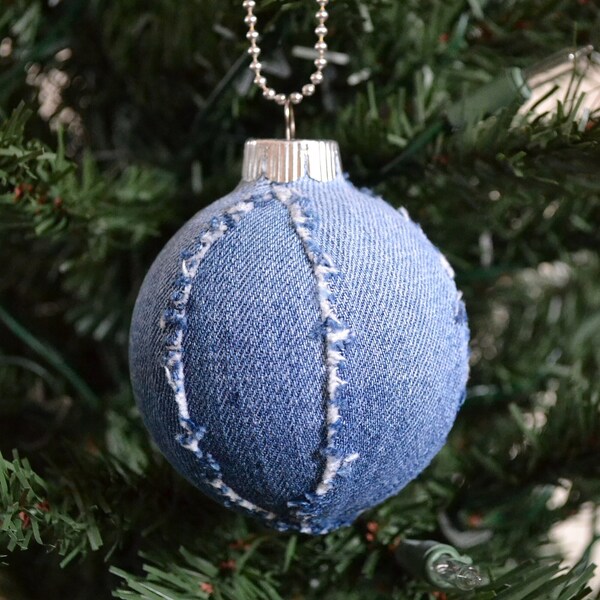 Denim Christmas Ornaments - Etsy