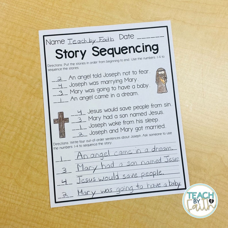 Christmas Nativity No Prep Packet for First and Second Grade Morning ...