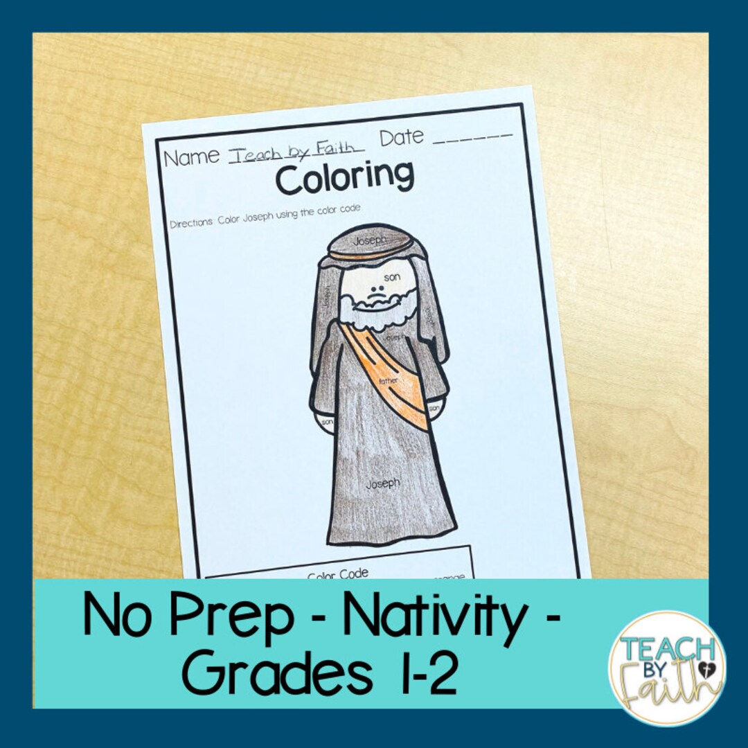 Christmas Nativity No Prep Packet for First and Second Grade Morning ...