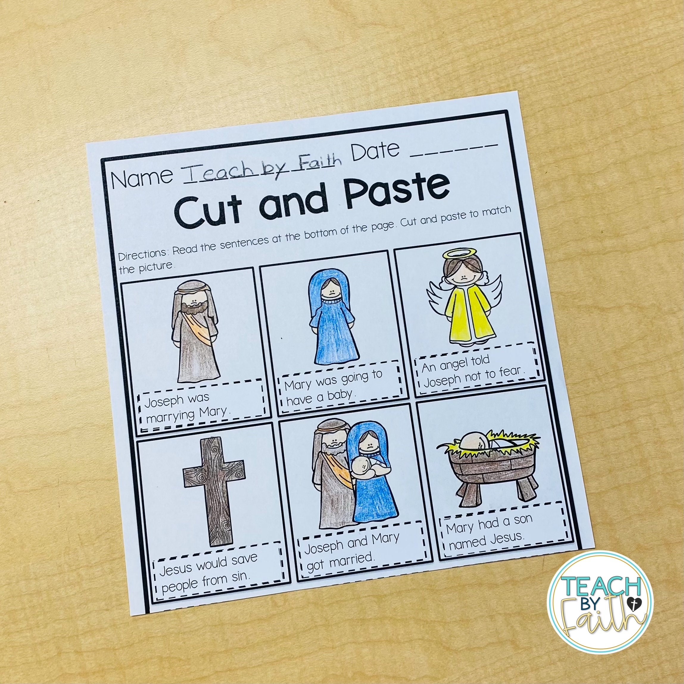 Christmas Nativity No Prep Packet for First and Second Grade Morning ...