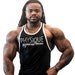 Stringer Tank Top in Black and White Trim With Physique Aesthetic Elite ...