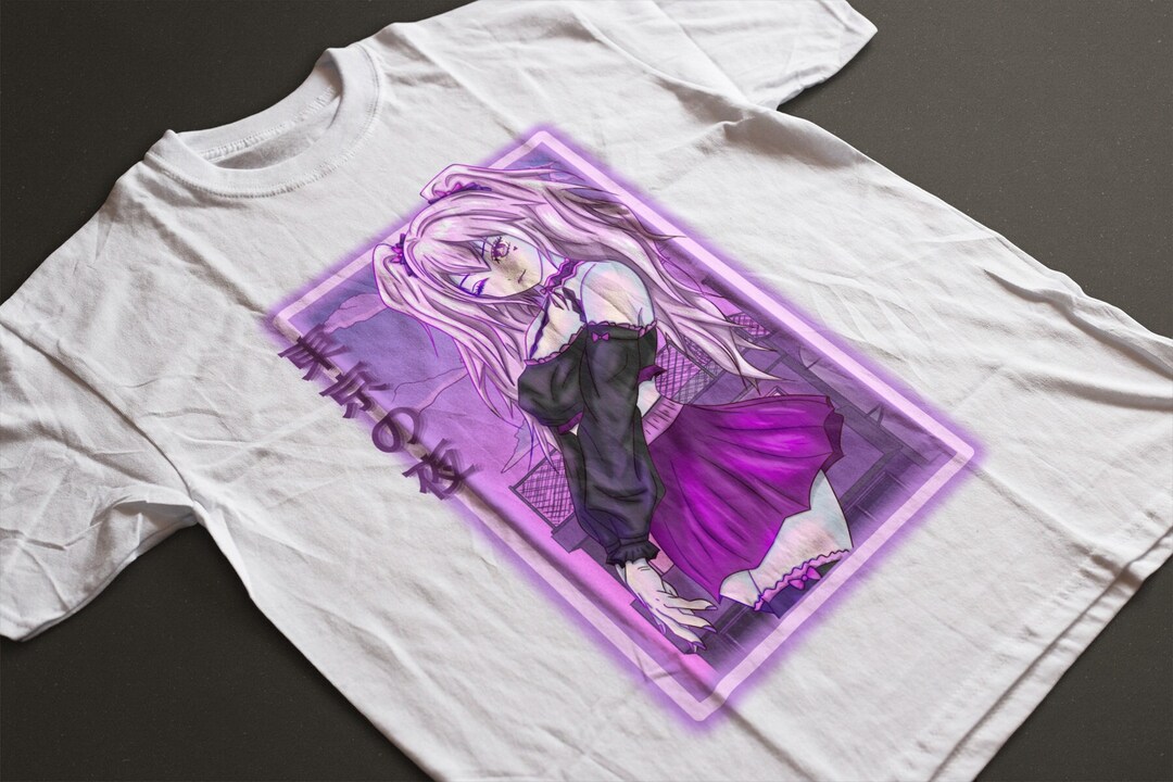 Anime Girl Shirt Harajuku Shirt Cyberpunk Shirt Anime Streetwear ...