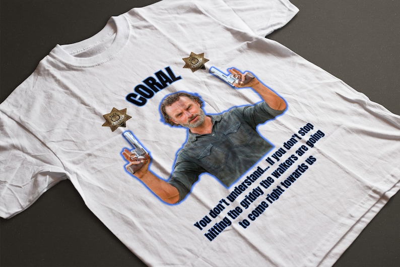 Funny Rick Grimes Shirt the Walking Dead Shirt Funny Rick Grimes T ...