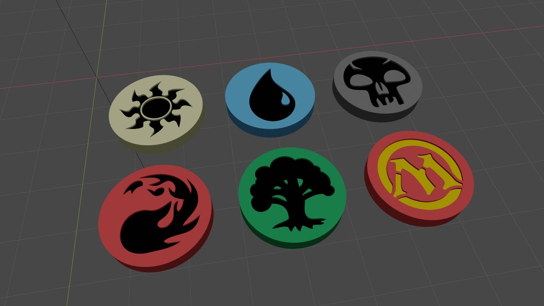 DIGITAL STL File - Magic the Gathering Pin Token - 3D Printing - Etsy