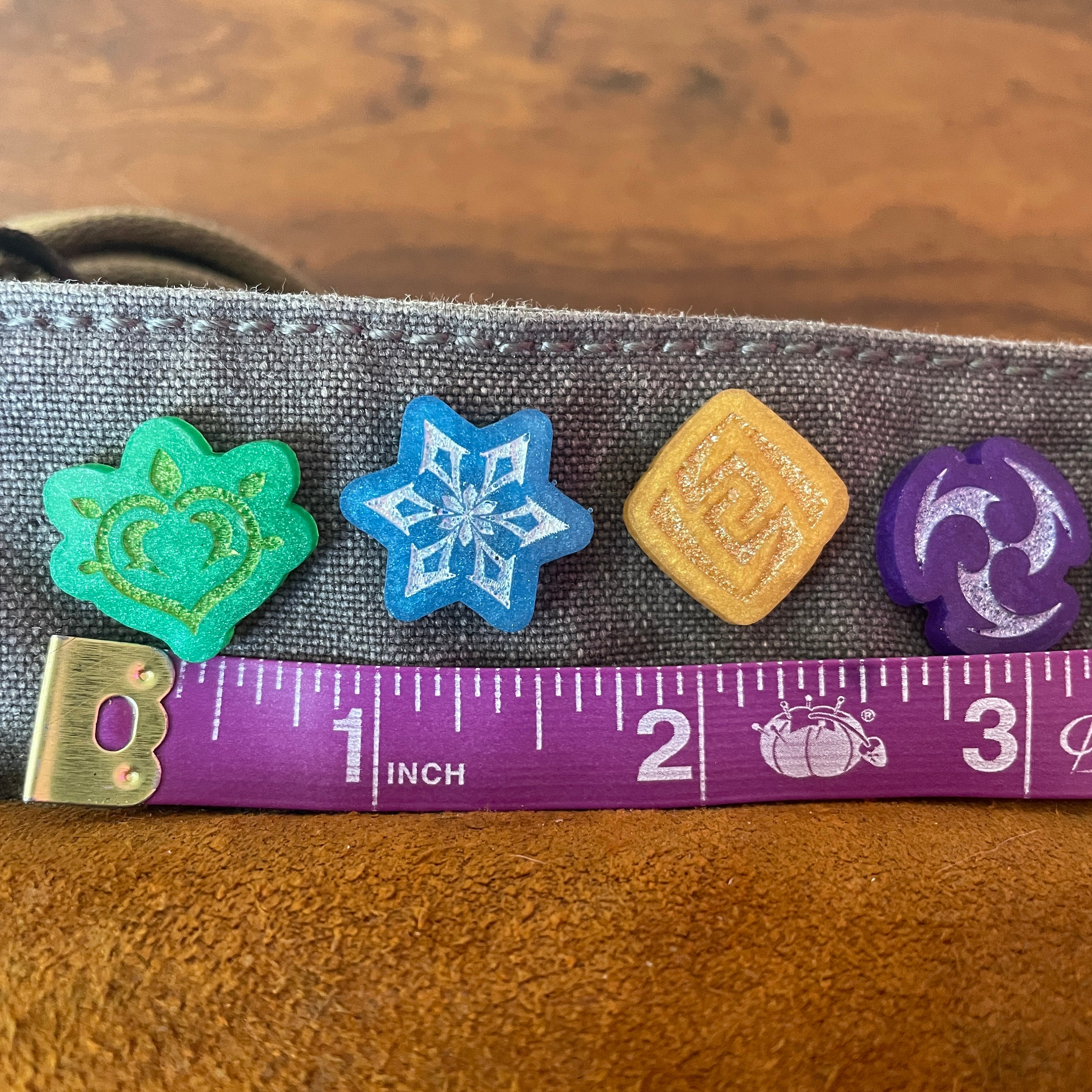 Genshin Impact Vision Element Pins Handmade Resin Pin anemo, Electro ...