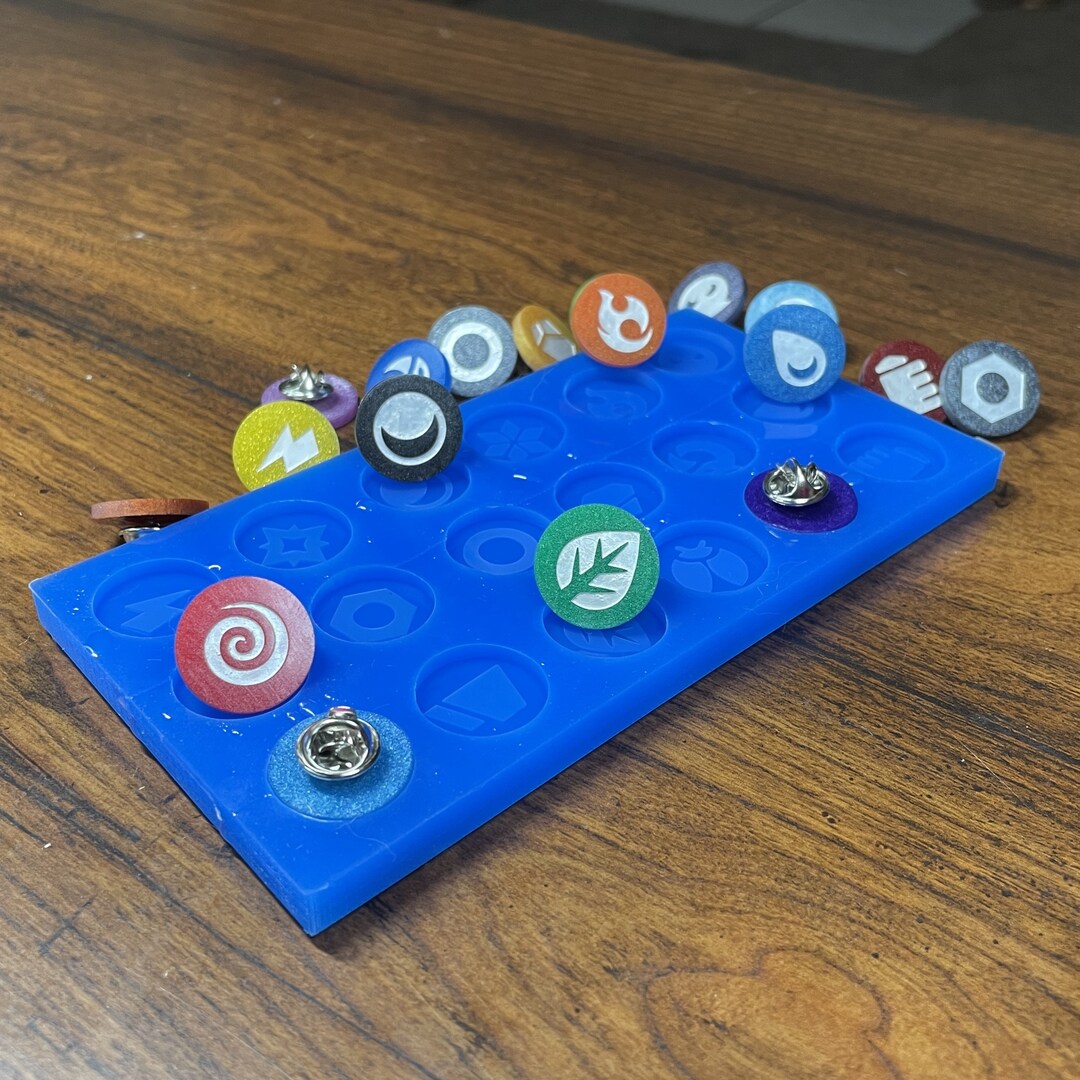 SILICONE MOLD - Pokémon Pin Token Mold - Handmade Silicone Mold ...