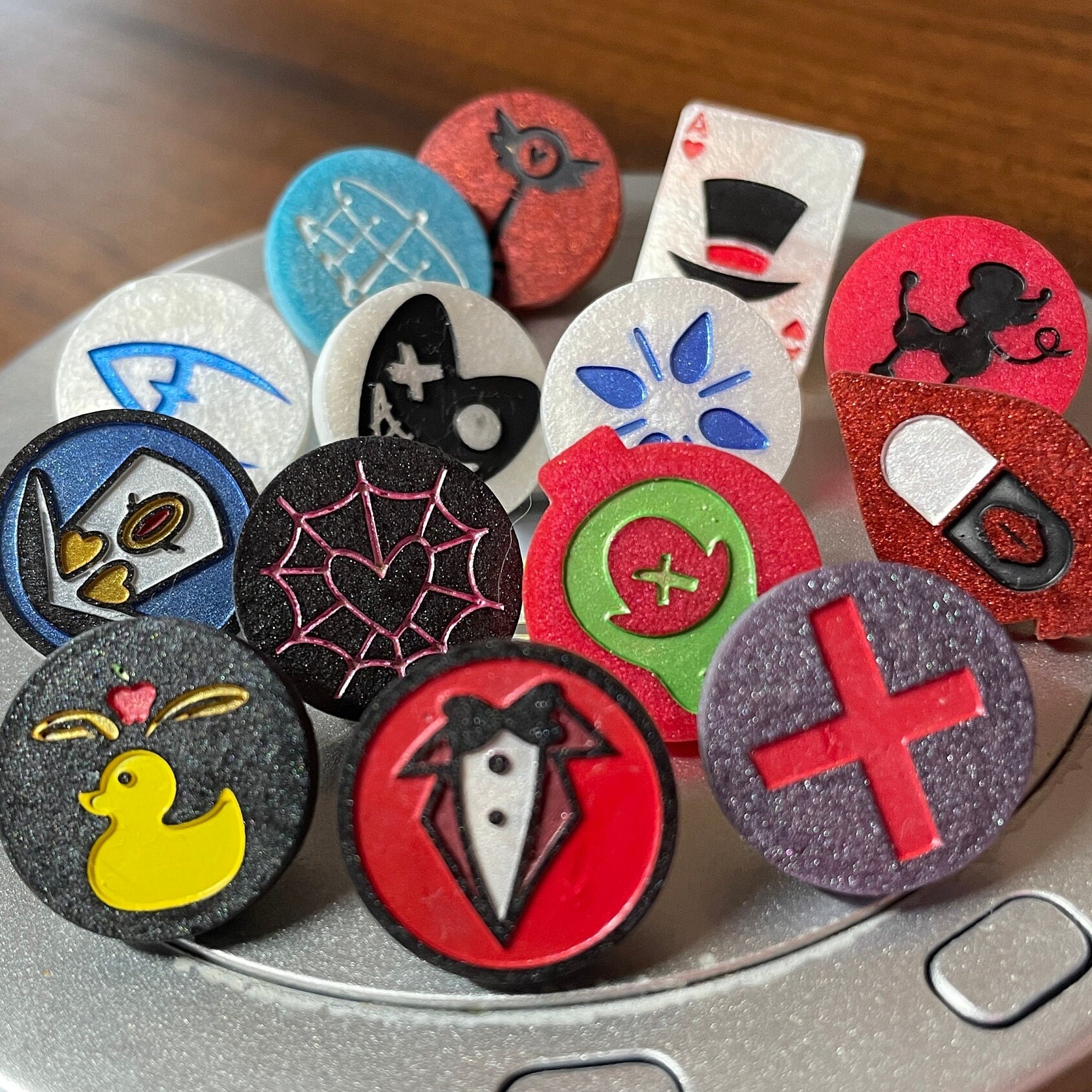 Hazbin Hotel Pins Charlie Vaggie Lucifer Alastor Niffty Cherri Bomb Sir ...