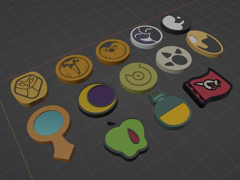 3D PRINTED MASTERS the Owl House Character Pin Token Unpolished Resin ...