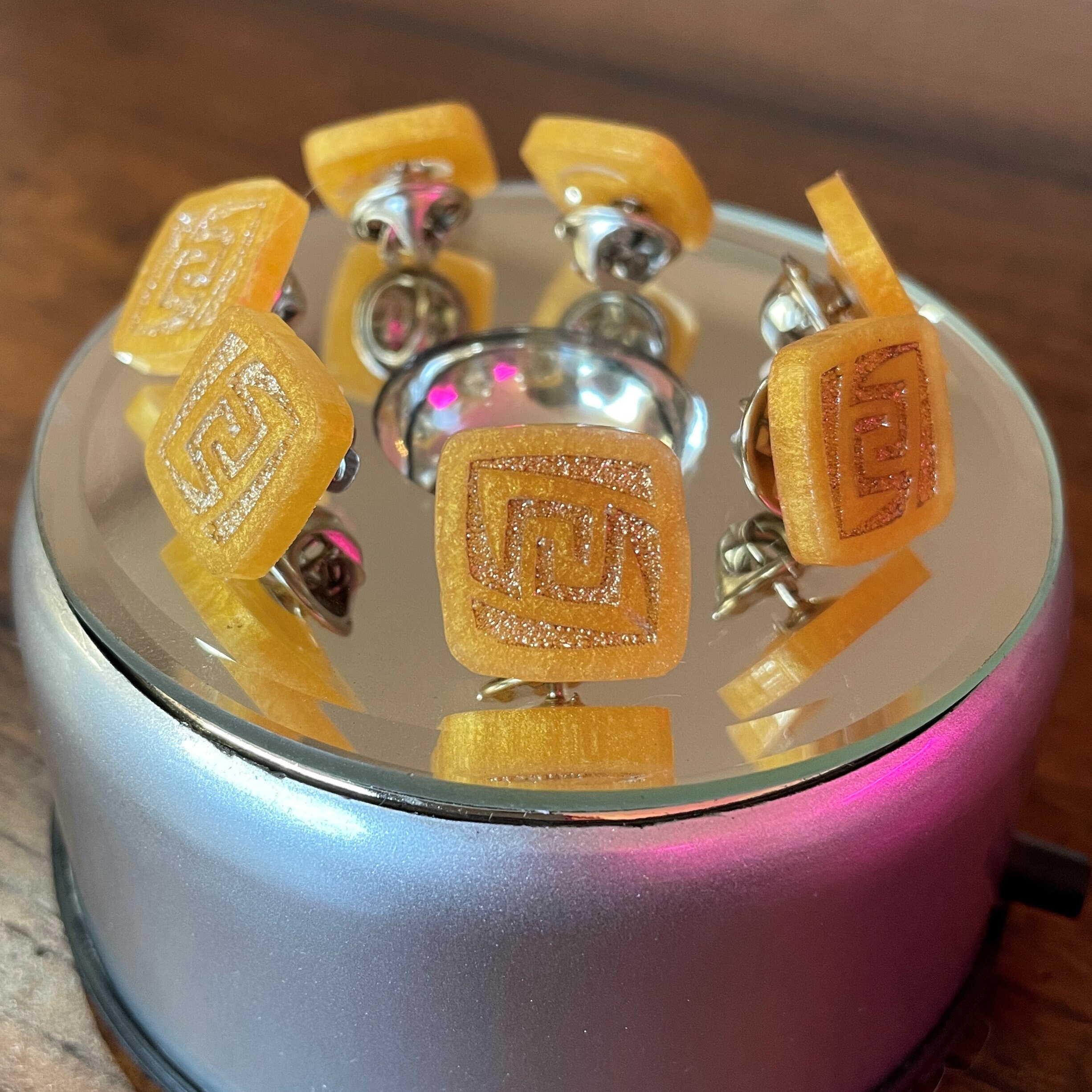 Genshin Impact Vision Element Pins Handmade Resin Pin anemo, Electro ...