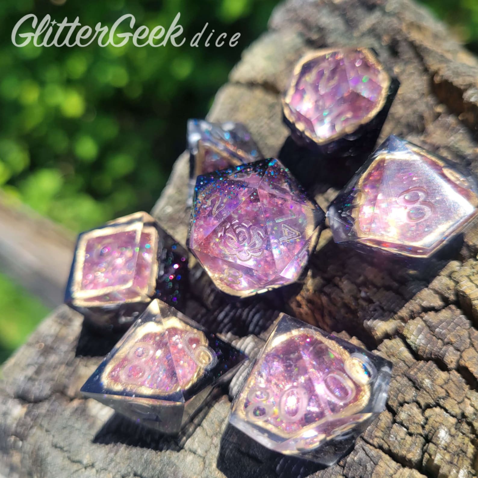 DIGITAL STL File - Geode Crystal Dice Blank Inserts Inclusions Set for ...