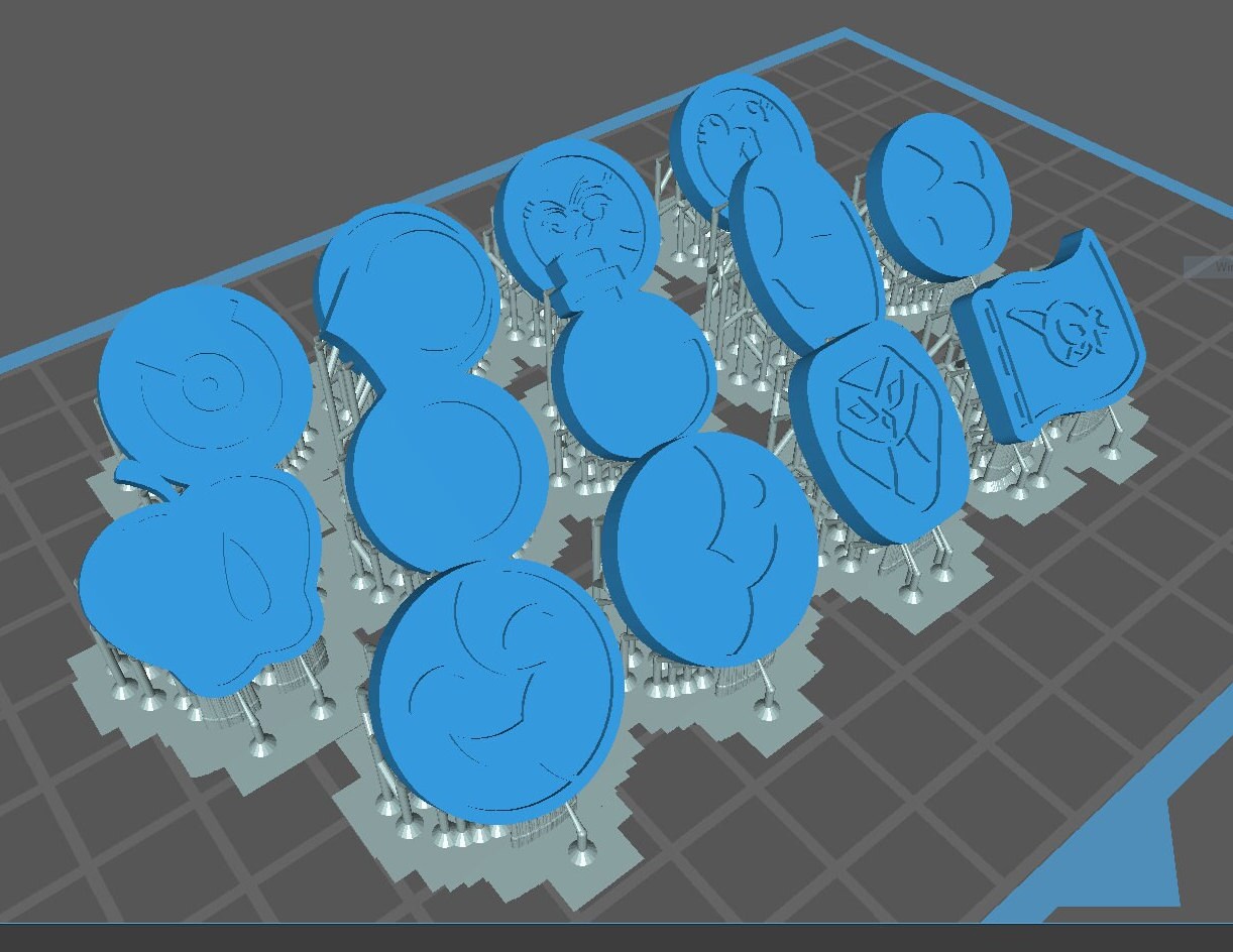 3D PRINTED MASTERS the Owl House Character Pin Token Unpolished Resin ...