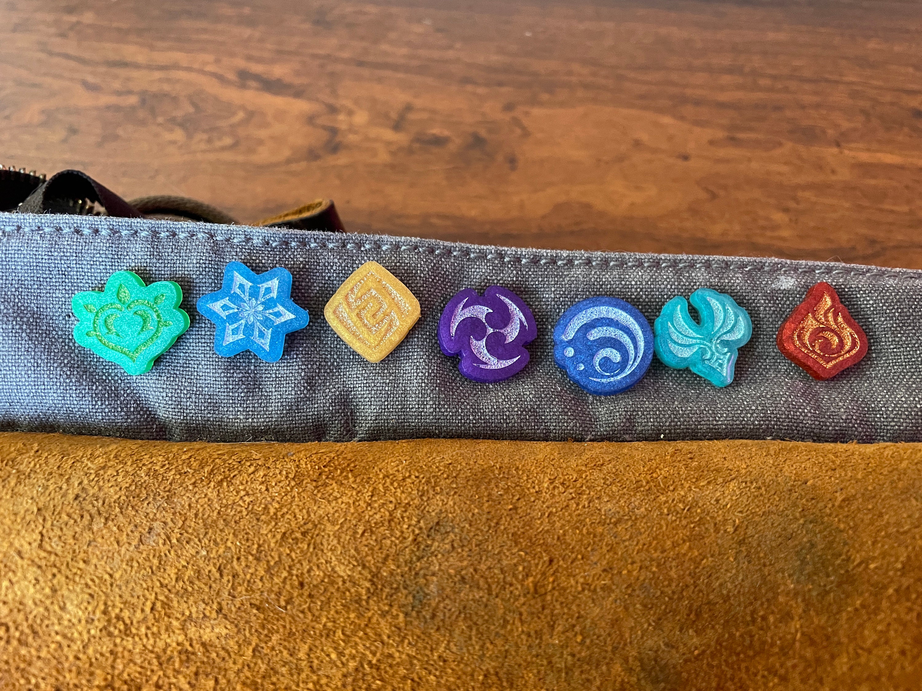 Genshin Impact Vision Element Pins Handmade Resin Pin anemo, Electro ...