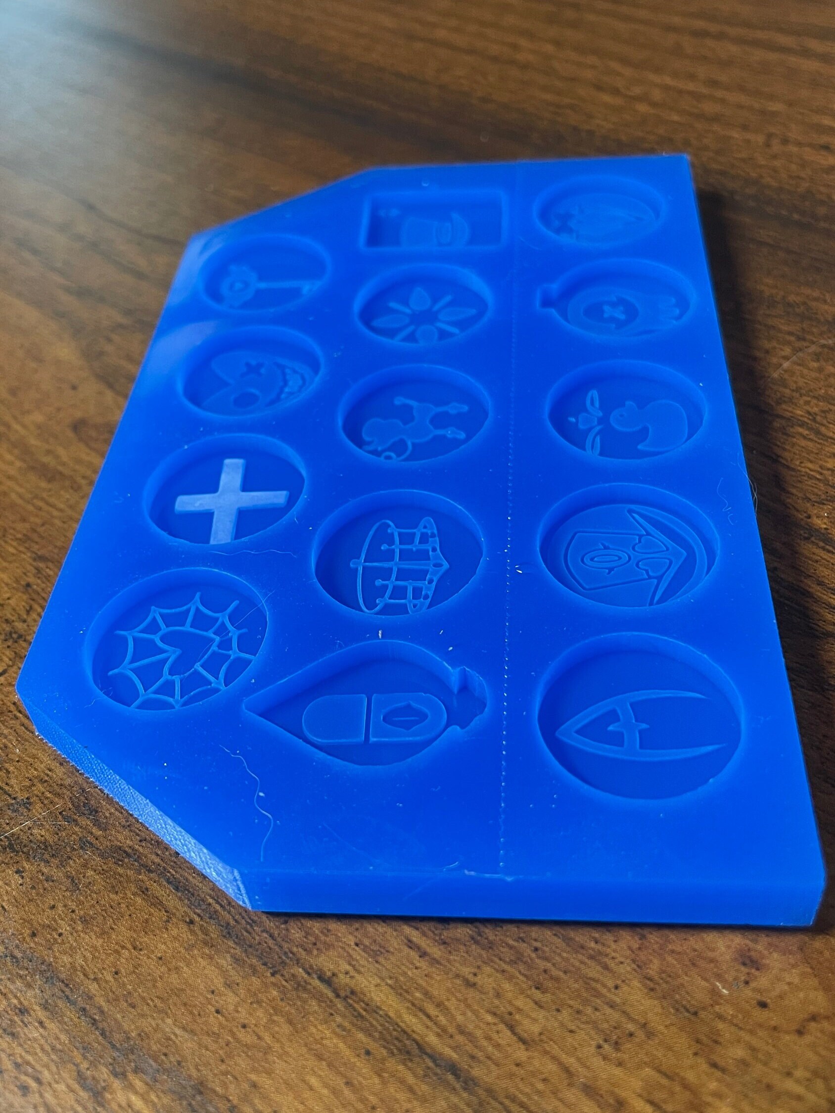 SILICONE MOLD Hazbin Hotel Pin Token Mold Charlie Vaggie Alastor Niffty ...