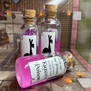 Kuzcos Poison Dice Set Handblown Glass Bottle Essence of Llama the ...
