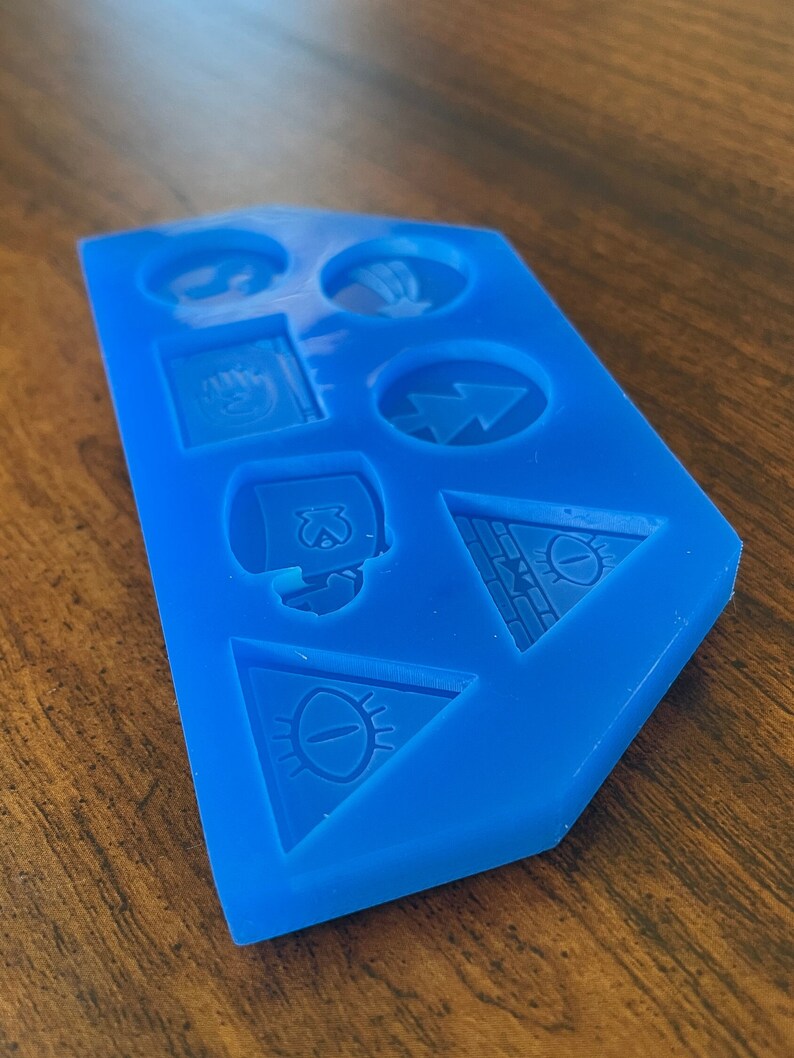 SILICONE MOLD - Gravity Falls Pin Token Mold - Handmade - Epoxy Resin ...