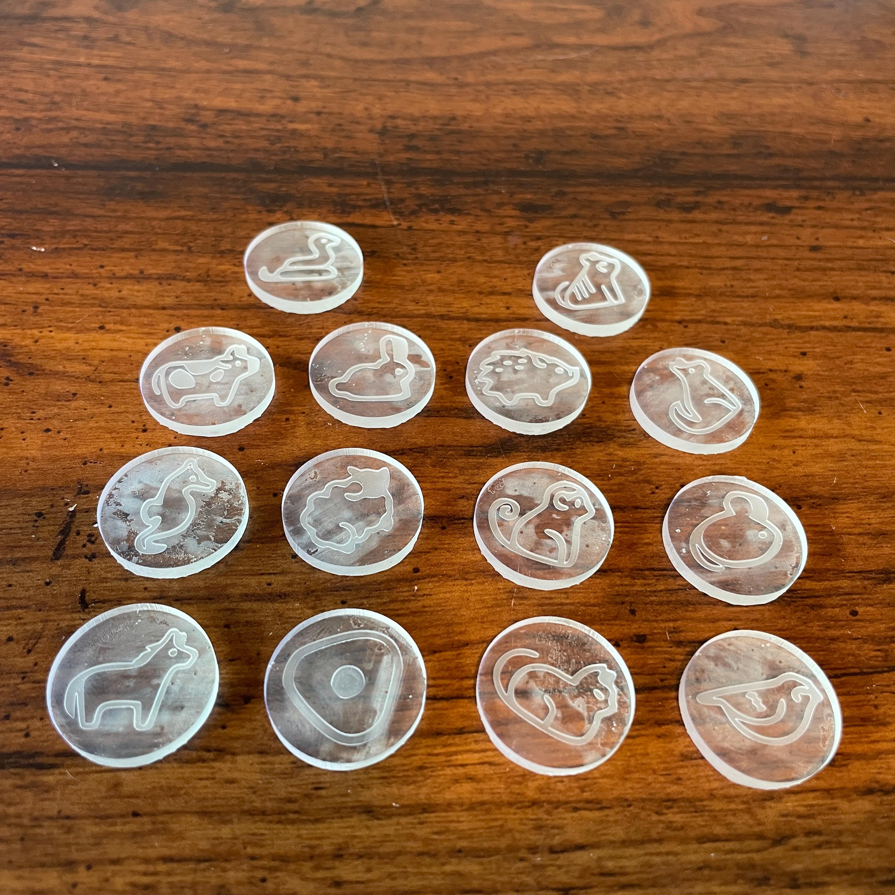 3D PRINTED MASTERS - Fruits Basket Pin Token - Unpolished UV Resin ...