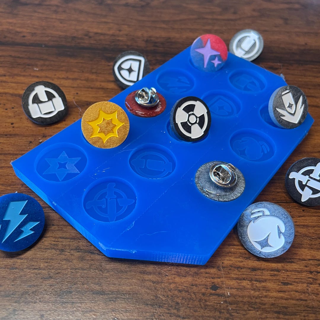 SILICONE MOLD - Zenless Zone Zero Pin Token Mold - Handmade - Epoxy ...