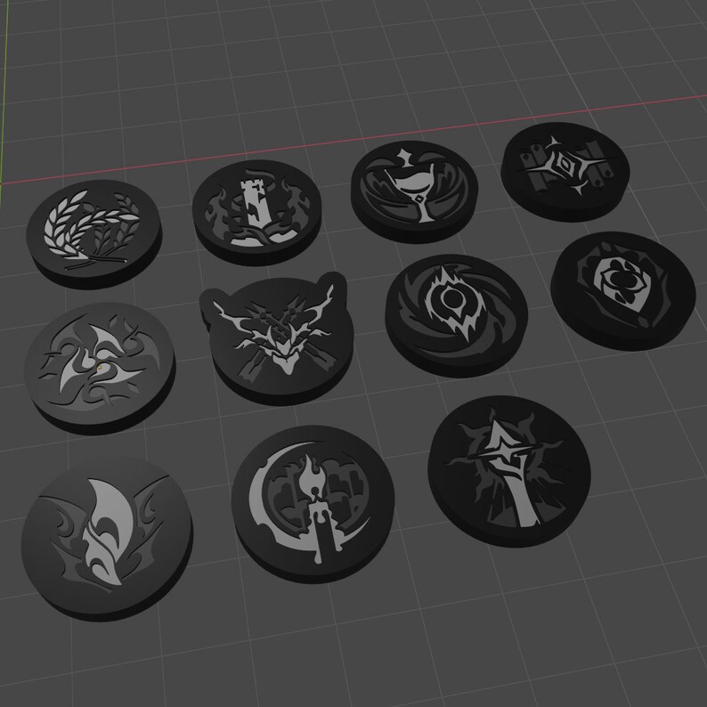 DIGITAL STL File Honkai: Star Rail Path Pin Token Mold 3D Printing ...