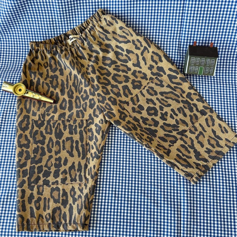 Cheetah Print Pants - Etsy