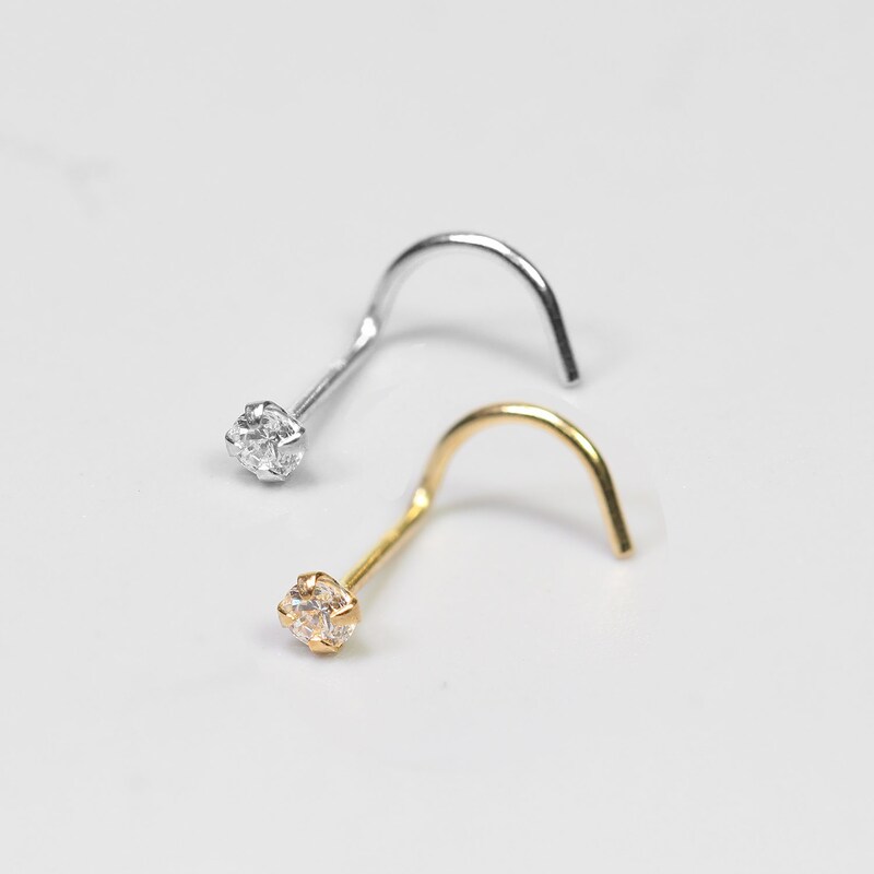 Micro Nose Stud - Etsy