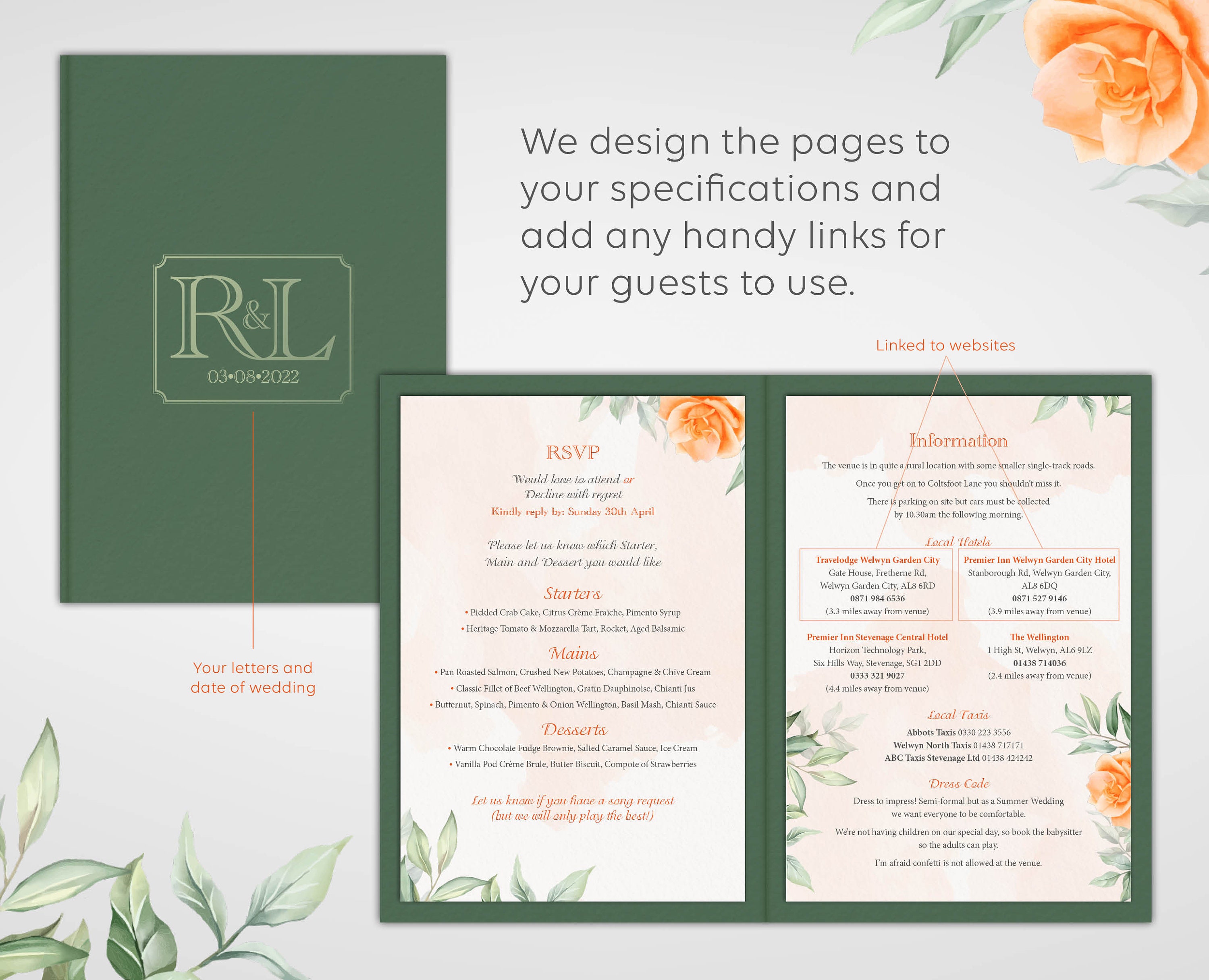 Custom Digital Flipbook Wedding Invitation Design Service - Etsy