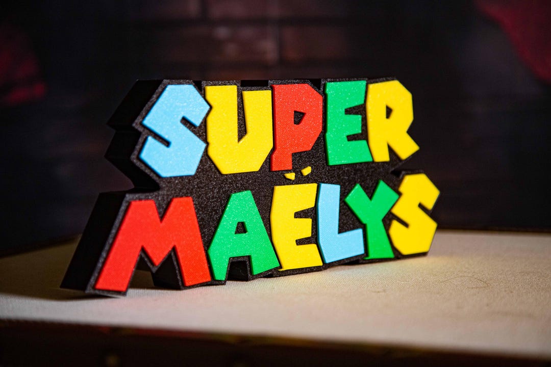 Customizable First Name in SUPER MARIO BROS Style - Nintendo Super ...