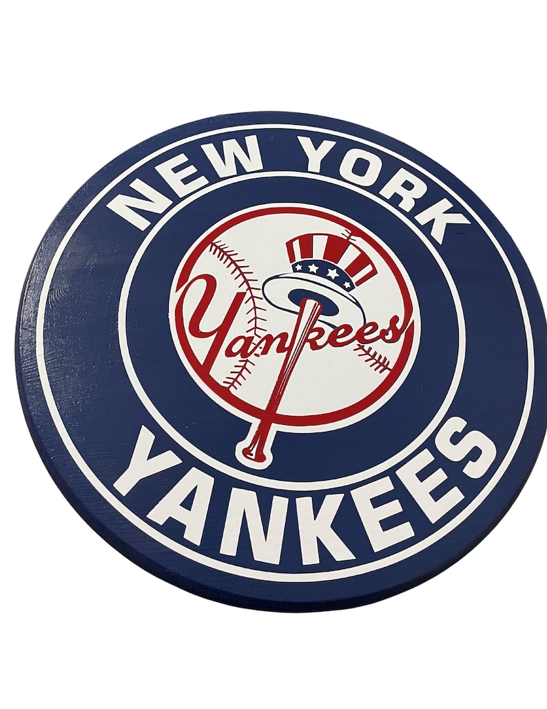 15 Wood Round New York Yankees Baseball Sign NY MLB Sports Custom Any ...