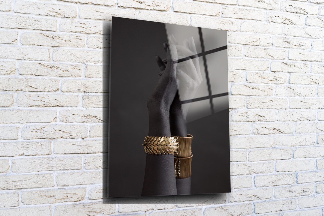 African Glass Art, Ebony, African Hands Tempered Glass, Ethnic Print ...