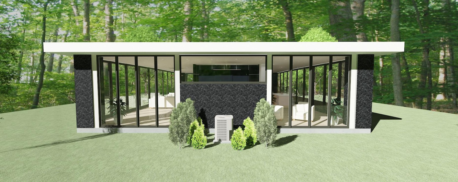 Custom Glass House - 2,007 Sqft. Open Concept, Studio Apartment - Etsy