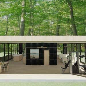 Custom Glass House - 2,007 Sqft. Open Concept, Studio Apartment - Etsy