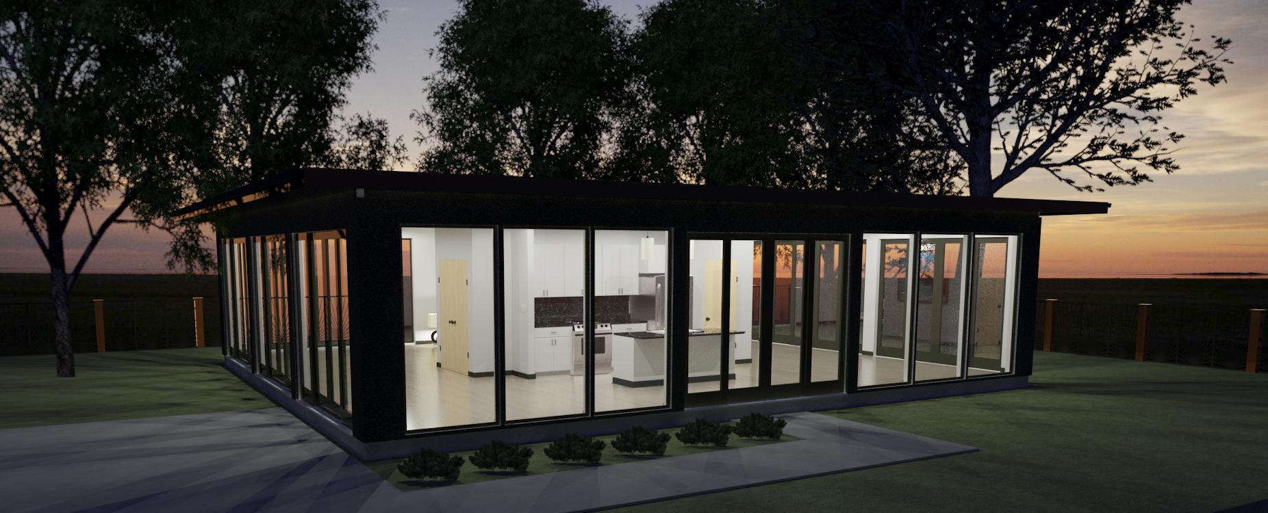Custom Glass House - 1,364 Sqft. Open Concept, Studio Apartment - Etsy
